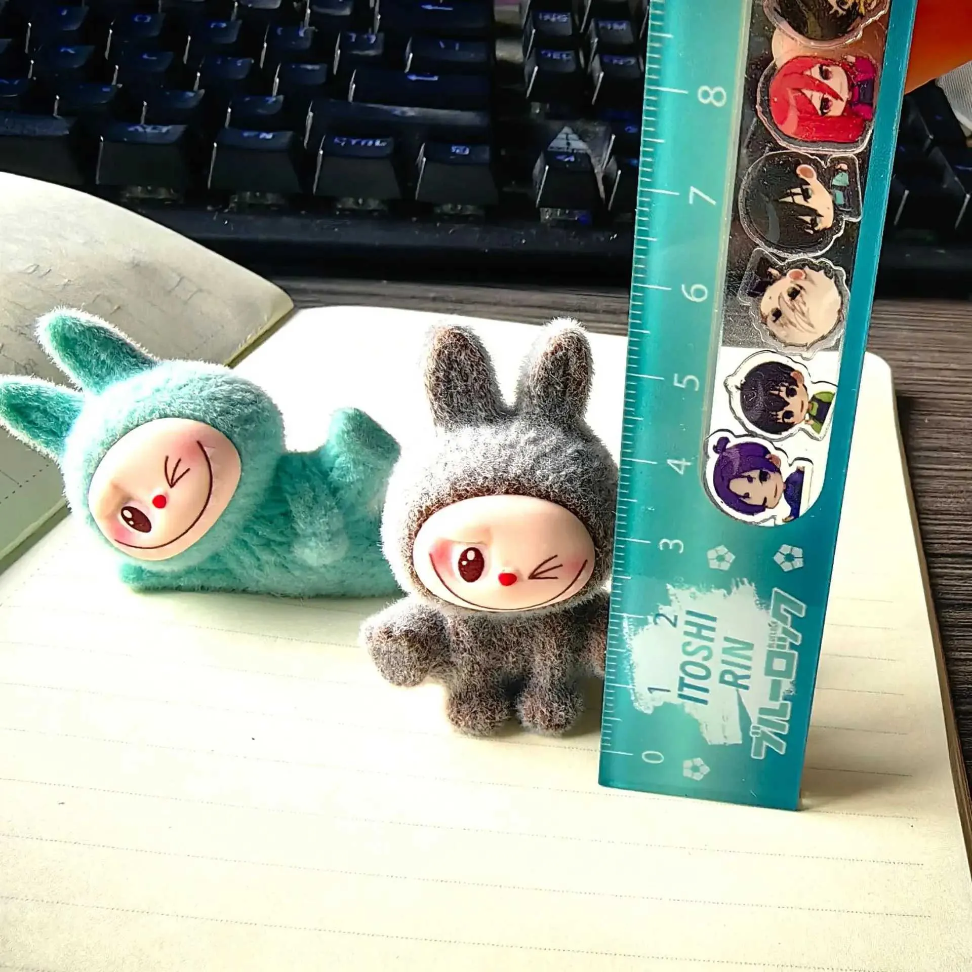 New 26 Yoga Labubu Blind Box Series Mini Flocking Doll DIY Pendant Lol ...