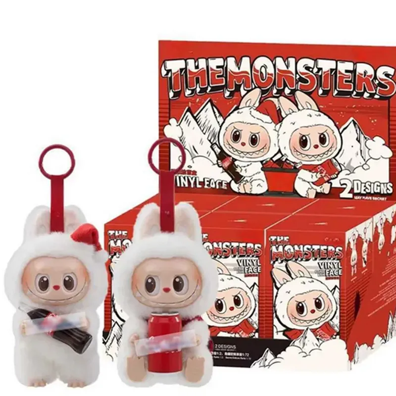 2025 Monster New Keychains Labubu Coke Series Vinyl Base Plush Doll ...