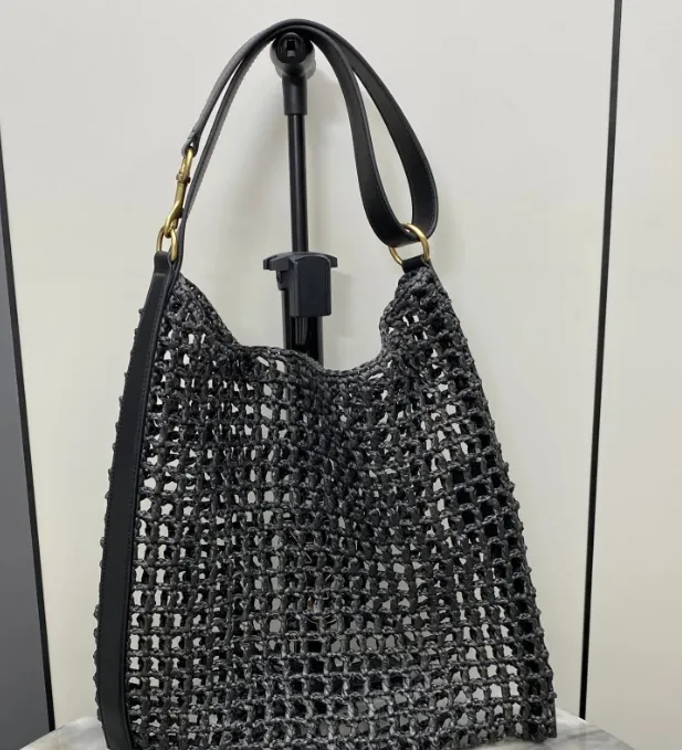 Lafite Grass Handmade Crochet Shoulder Bag High Quality Hollowed Out ...