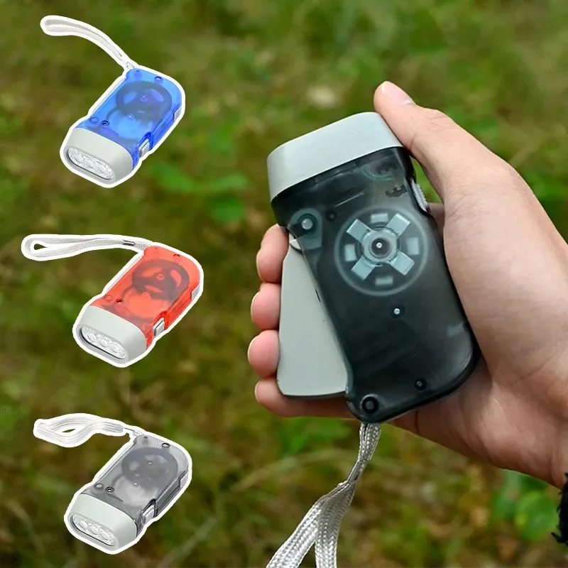 Portable Self Powered LED Keychain Led Flashlight For Outdoor Camping ...
