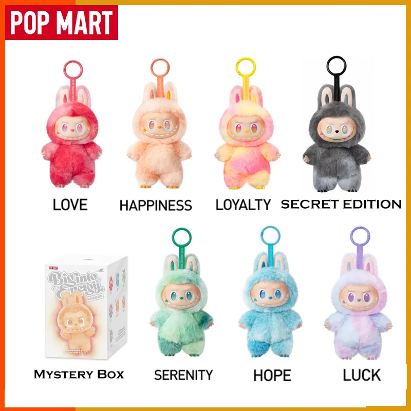 Labubu Doll V1 V2 V3 Blind Box Soft Miniso Soft Toys Gift With Key Ring ...