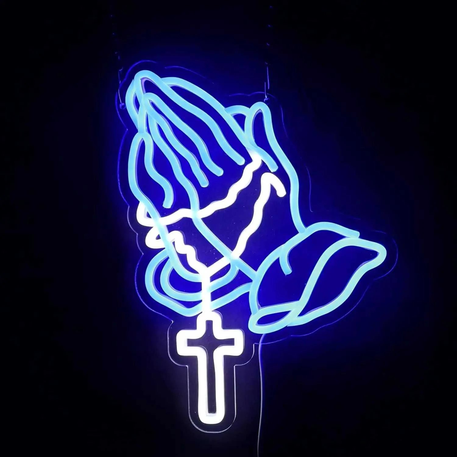 Personalized LED Neon Cross Pray Neon Sign For... From Honey_fruit ...