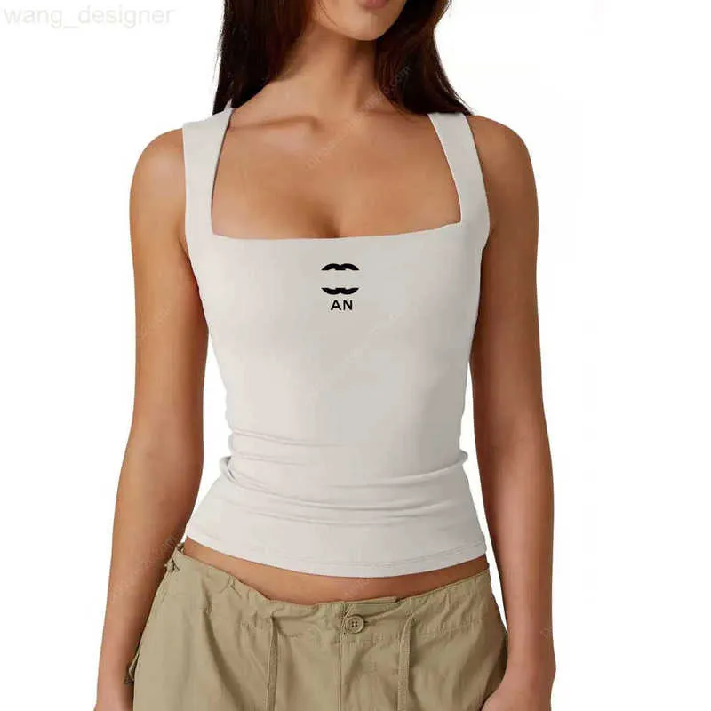 Women's Designer T-Shirt Tank Top: Trendy Brand Monogram Graphic Print ...
