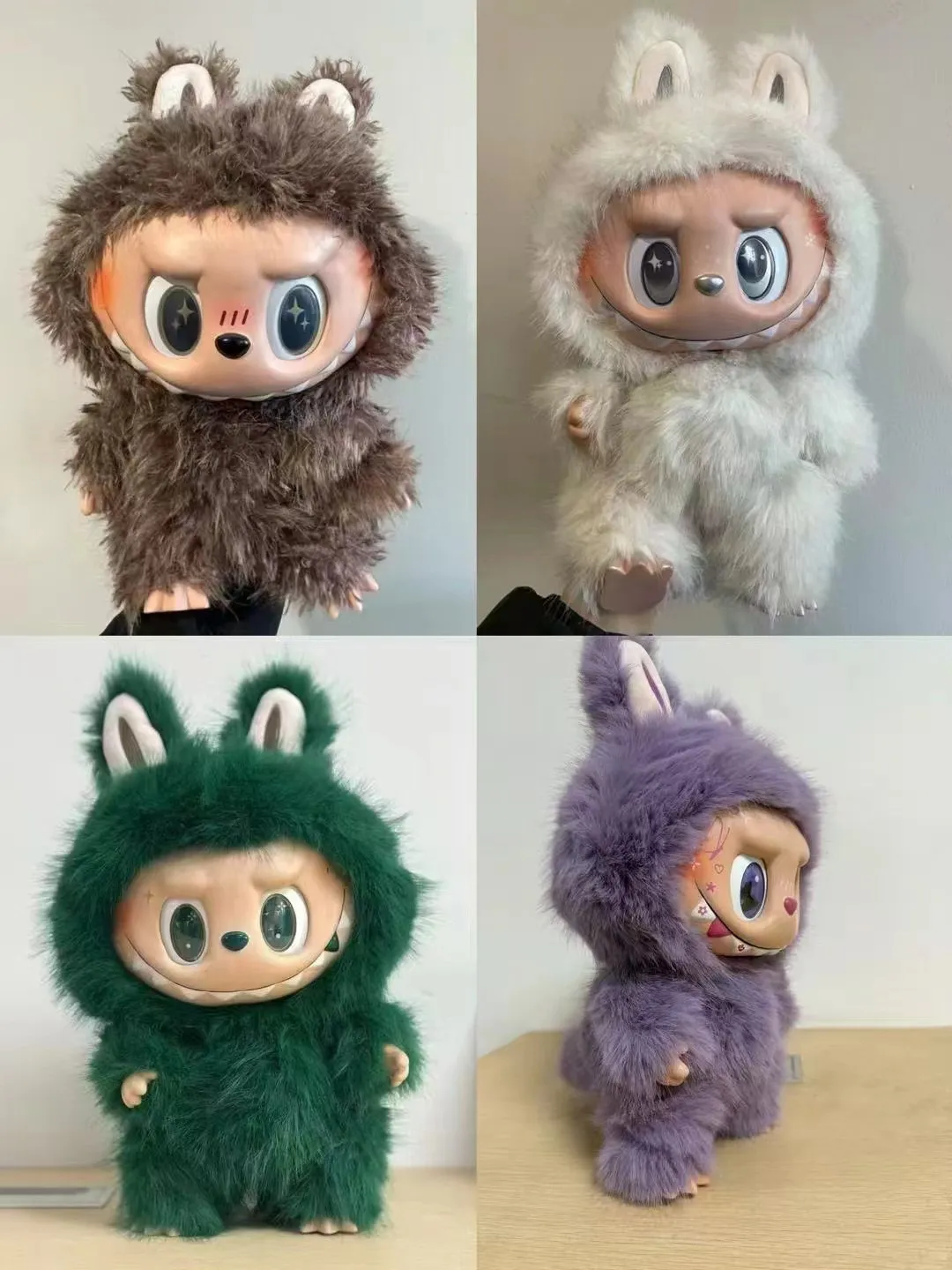 Labubu Plush Action Figure Cute PVC Animation Character Doll Pendant ...