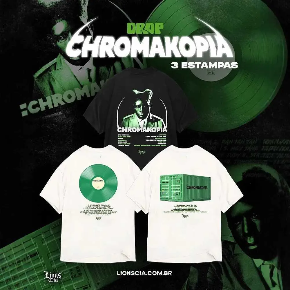 Wholesale 2025 Tyler The Creator Tour Cascopia Ramones T Shirt Short ...