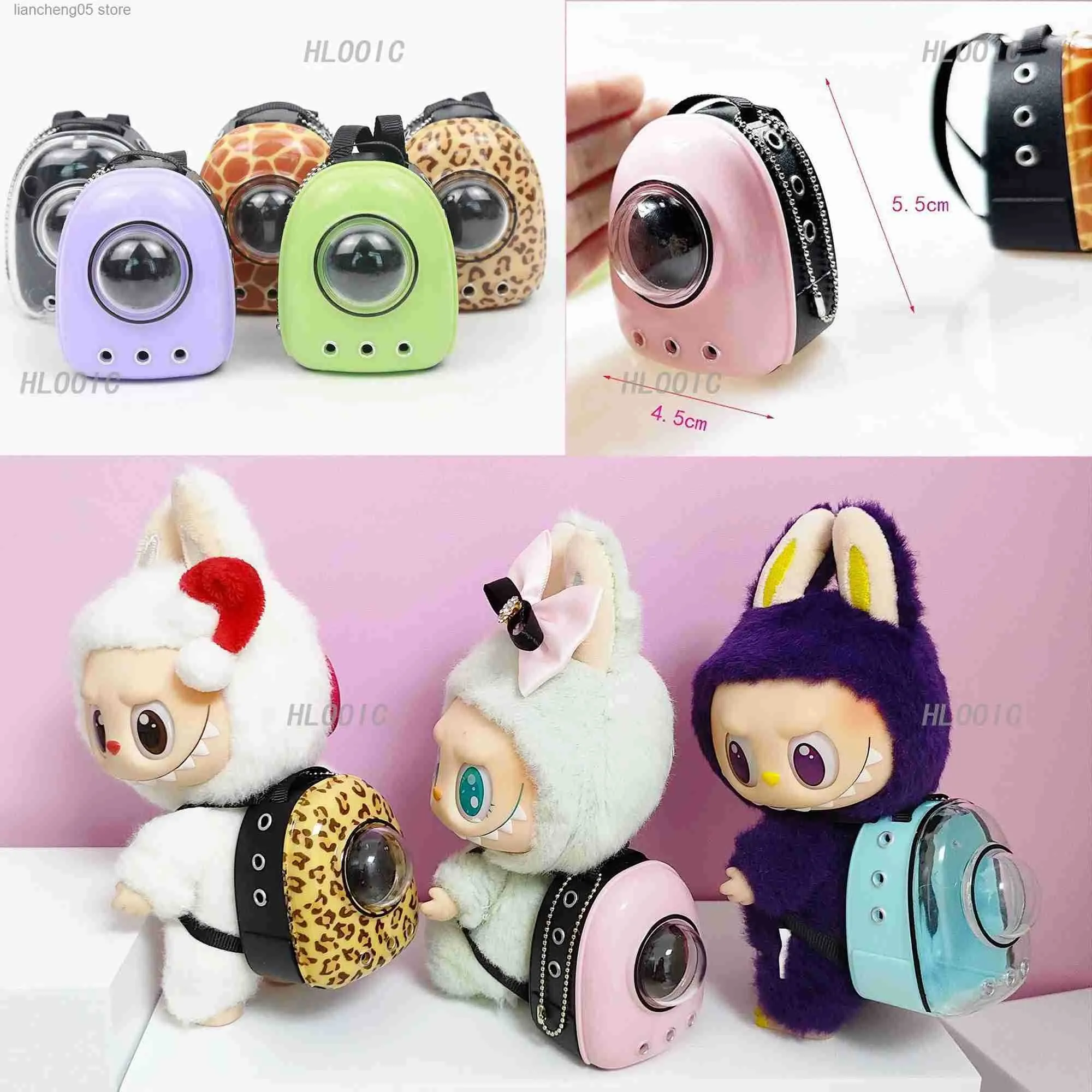 DIMOO Doll Bag Plush Backpack Accessory For 15cm Labubu Cotton Dolls ...