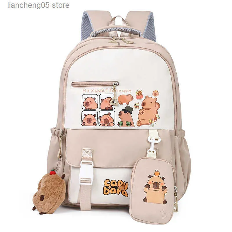 Kawaii Cartoon Capybara School Ita Backpack Perfect Gift For Kids Boys ...