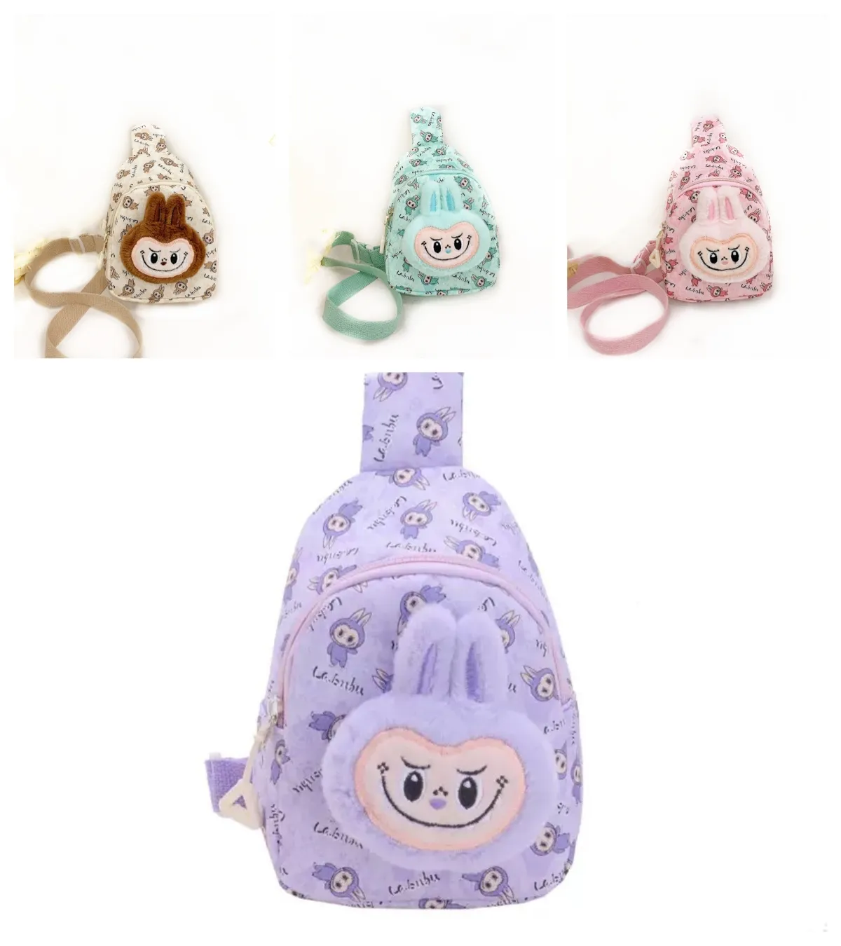 Labubu Cartoon Kids Chest Mini Sling Bag Cute Messenger Mini Sling Bag ...