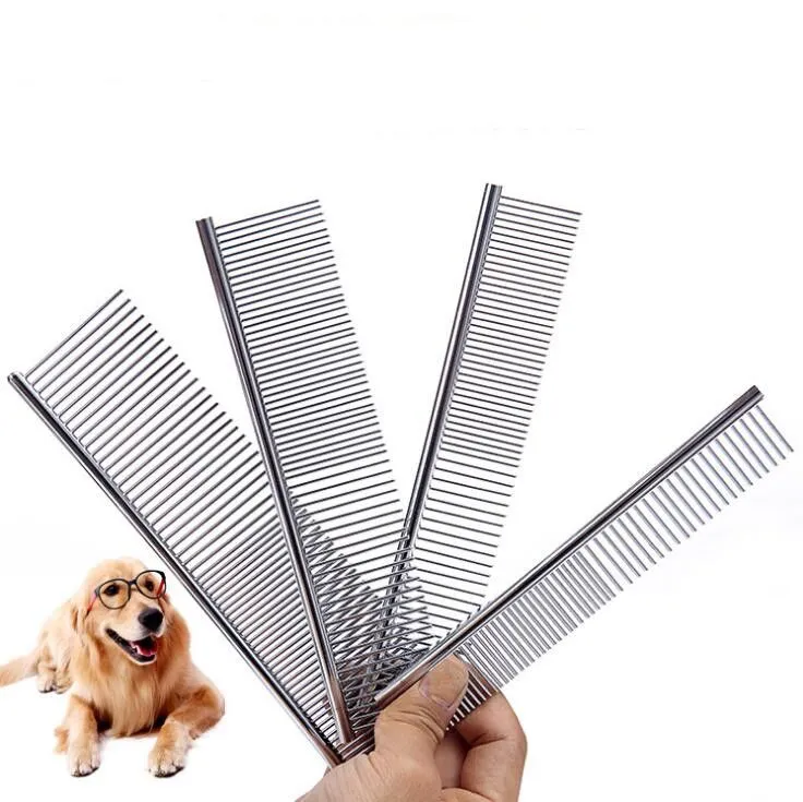 Cat Comb For Dogs Stainless Steel Pin Pet Grooming Brush Comb Tools ...