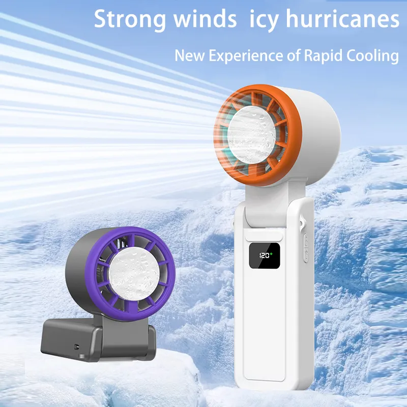 M15 Portable Handheld Folding Ice Pack Fan Mini Outdoor Home Cooling ...