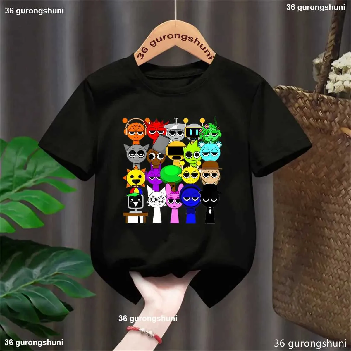 2025 Nuevo Anime Sprunki Incredibox Game Childs Camisetas Cartoon ...