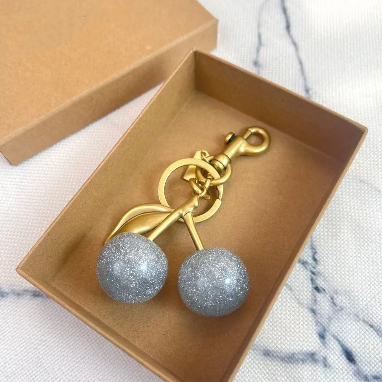 Cute Bag Charms: Cherry Keychain Designer Bag Charm... From Luxury ...
