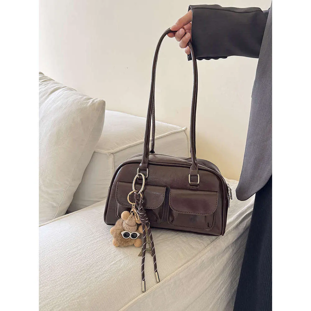 2025 New Korean Fashion Versatile Commuter Underarm Bowling Handbag ...