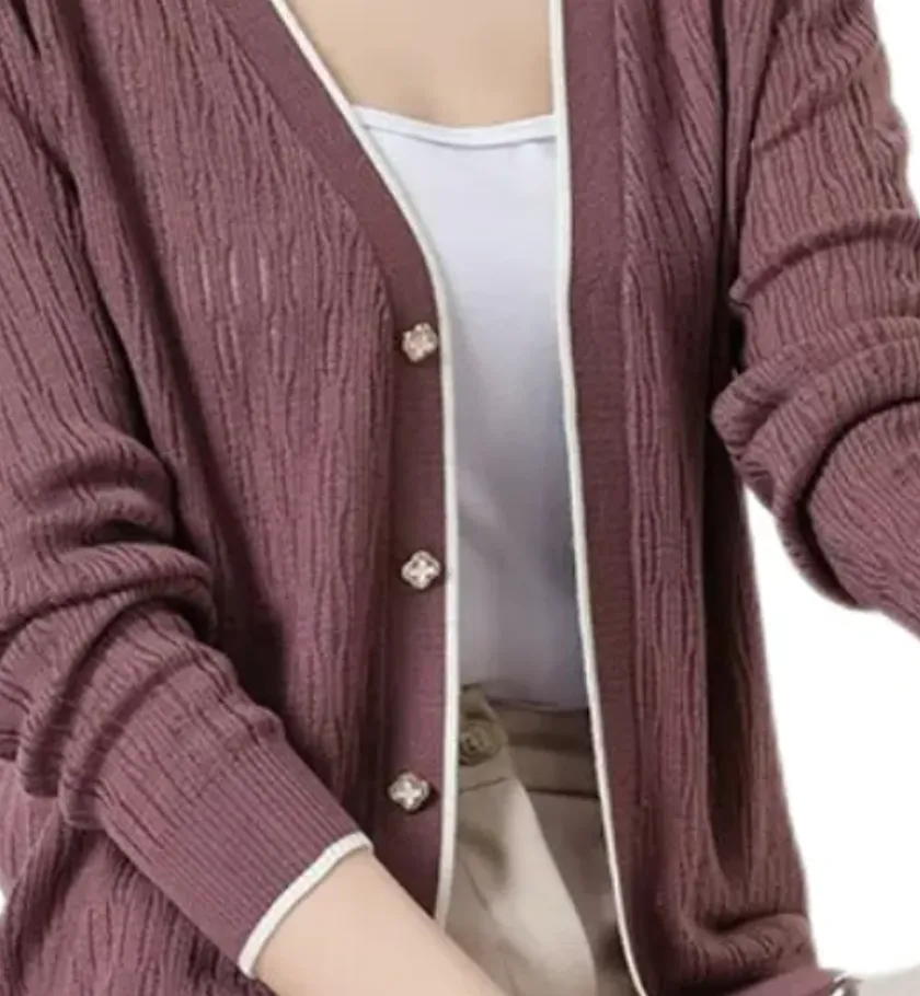 Chic Women's V-Neck Fleece Pullover Sweater: Modern Fit Insulated ...