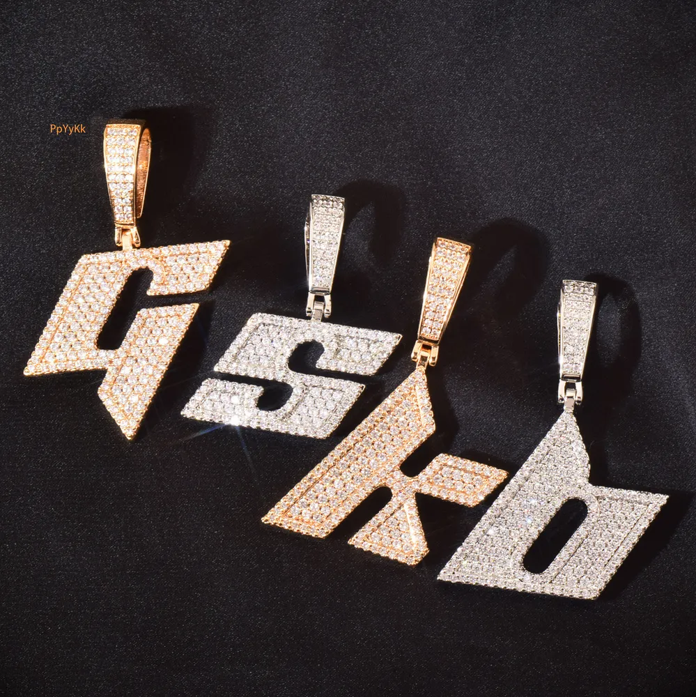 Luxury VVS Moissanite Iced Out Alphabet & Numeric... From Ppyykk, $58.8 ...