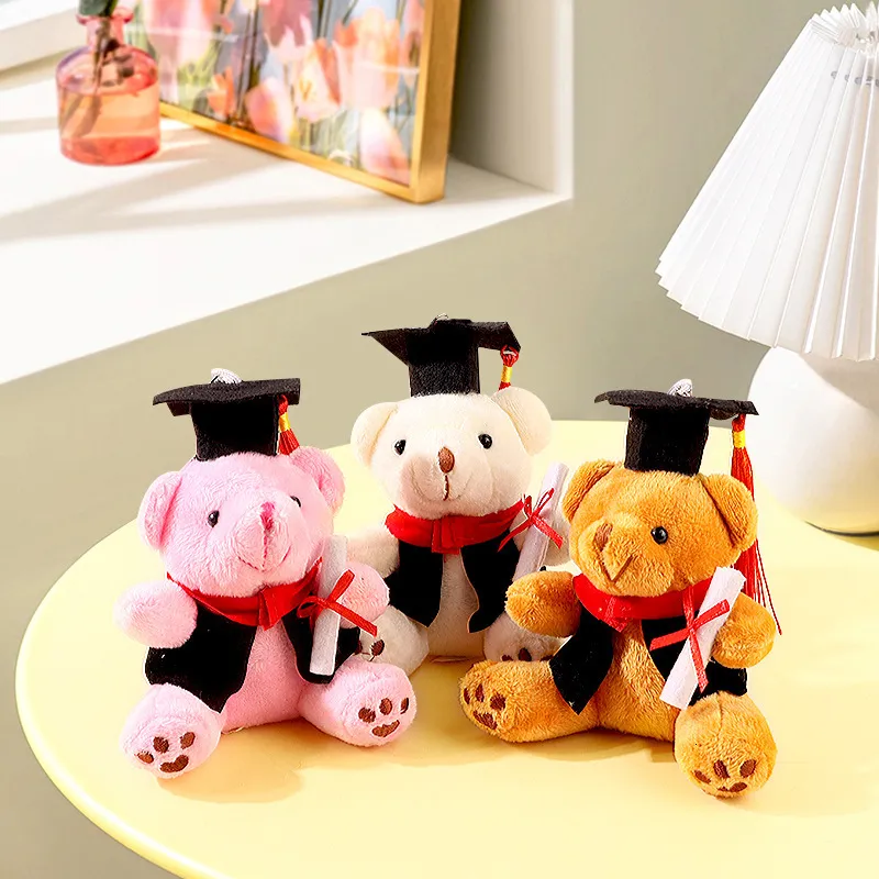 Cute Halloween Doctor And Nurse Bear Plush Keychain Perfect Graduation ...