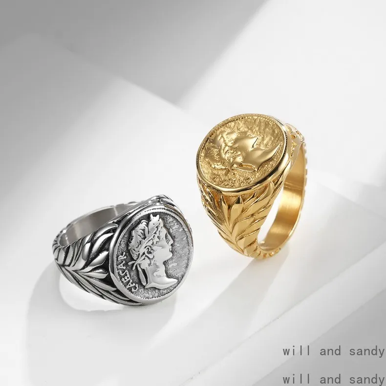 18k Gold Plated Roman Empire Caesar Statement Ring... From Harrypotter ...