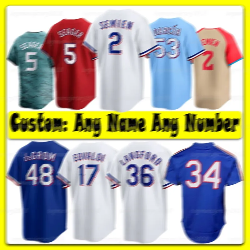 Texas Rangers #53 Marcus Semien Baseball Pinstripes... From ...