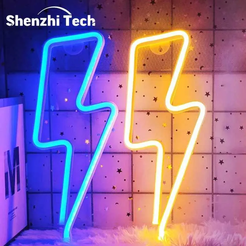 XJ250626 Lightning Neon Signs LED Battery Powered... From Magaska, $7. ...