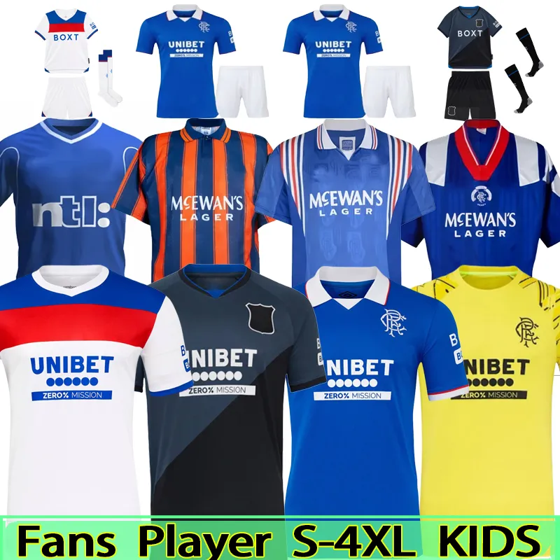 25 26 Glasgow RangersSoccer Jerseys Retro 2025 Home Shirt Away Glasgow ...