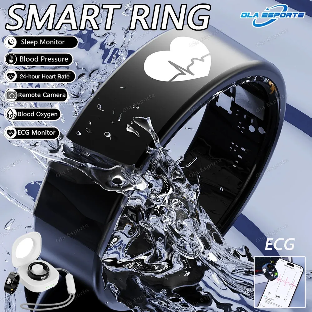 Smart Ring Pro With ECG Charging Box, Body Temperature, Blood Pressure ...