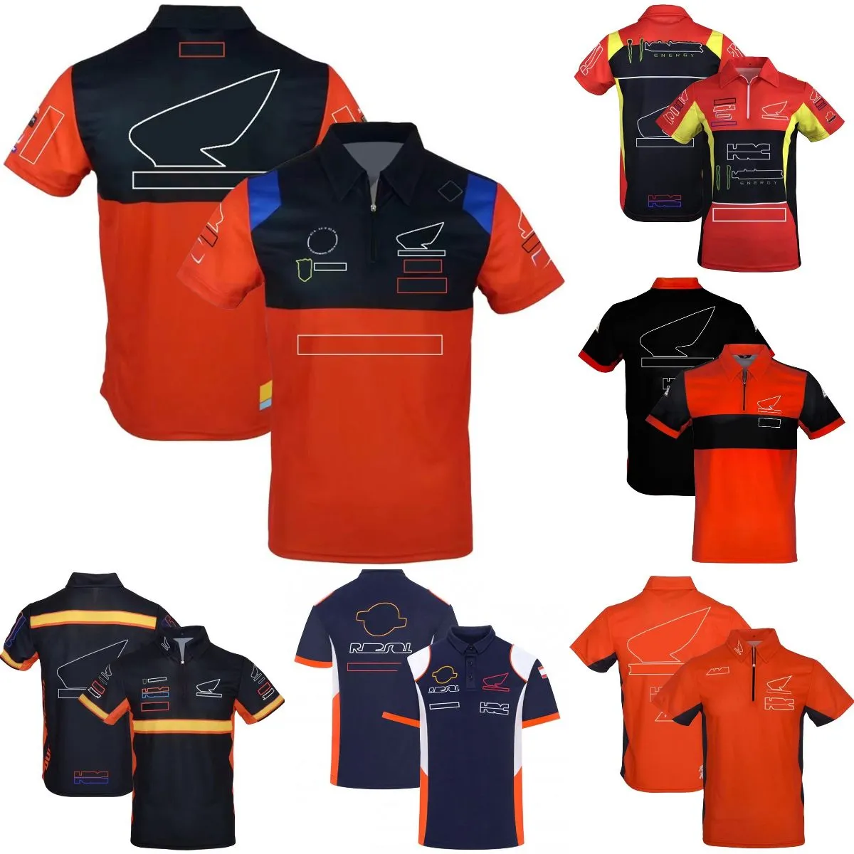 Fashion Moto Team Polo Shirts Breathable Summer Motorcycle Rider Jersey ...