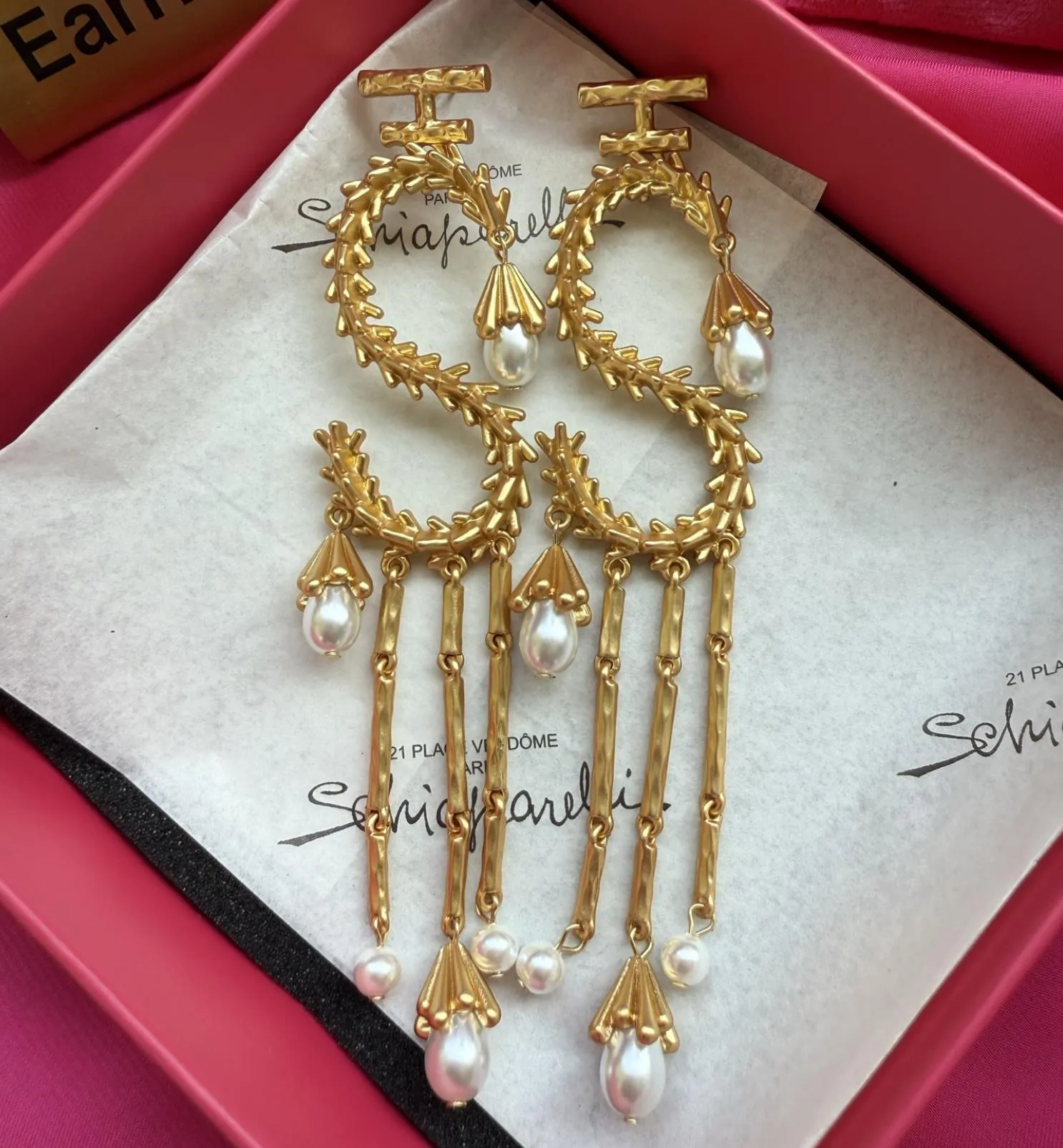 Designer Oversized S Letter Alessandra Rich Earrings... From Xc2022 ...
