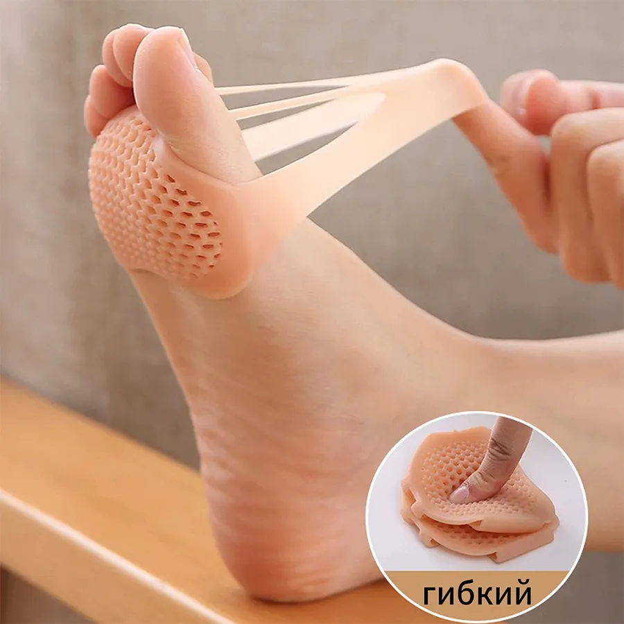 Silicone Metatarsal Pads Pain Relief Toe Separators, Forefoot Cushioning, Foot Massage Insoles ...