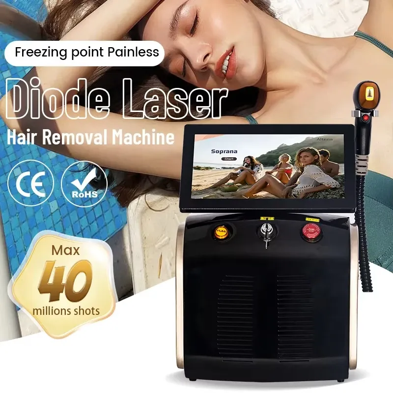 808 Professional Diode Laser Hair Removal Machine Powerful 3000W ...