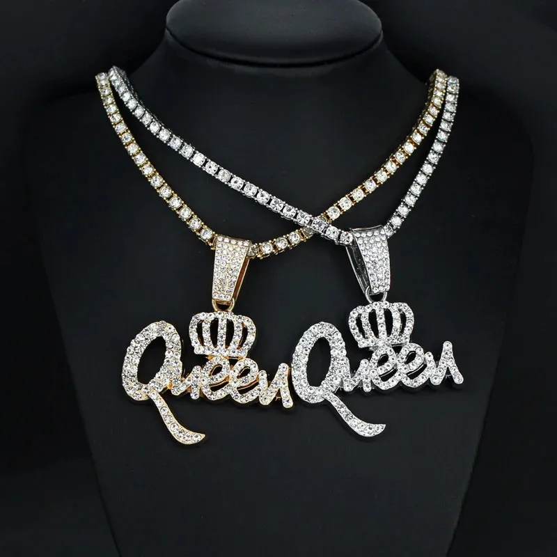 Hip Hop Crown Queen Pendant Crown Necklace With... From Quan10, $9.59 ...