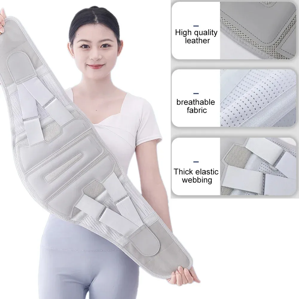 Waist Brace Adjustable Breathable Mesh Back Support with 3 Removable ...