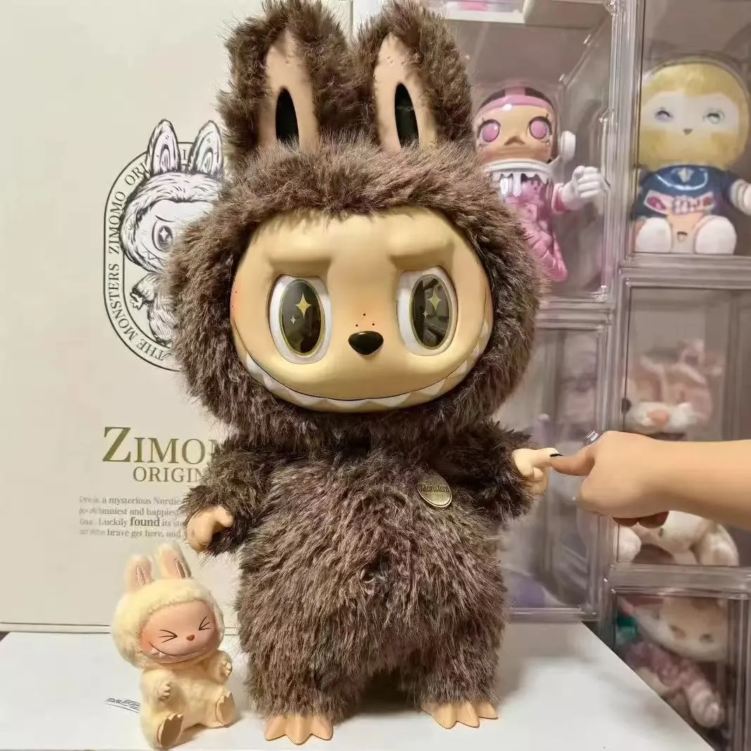 Luxury 58cm Big Angel Labubu With Wings LaBUBU Brown Designer Cute ...