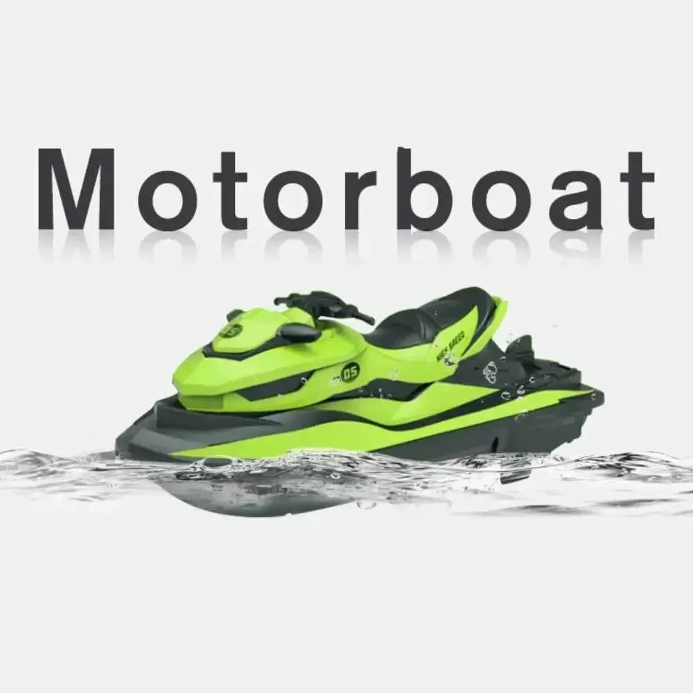 4GHz High-Speed 1:14 Scale Remote Control Jet Ski Model Toy Motorboat ...