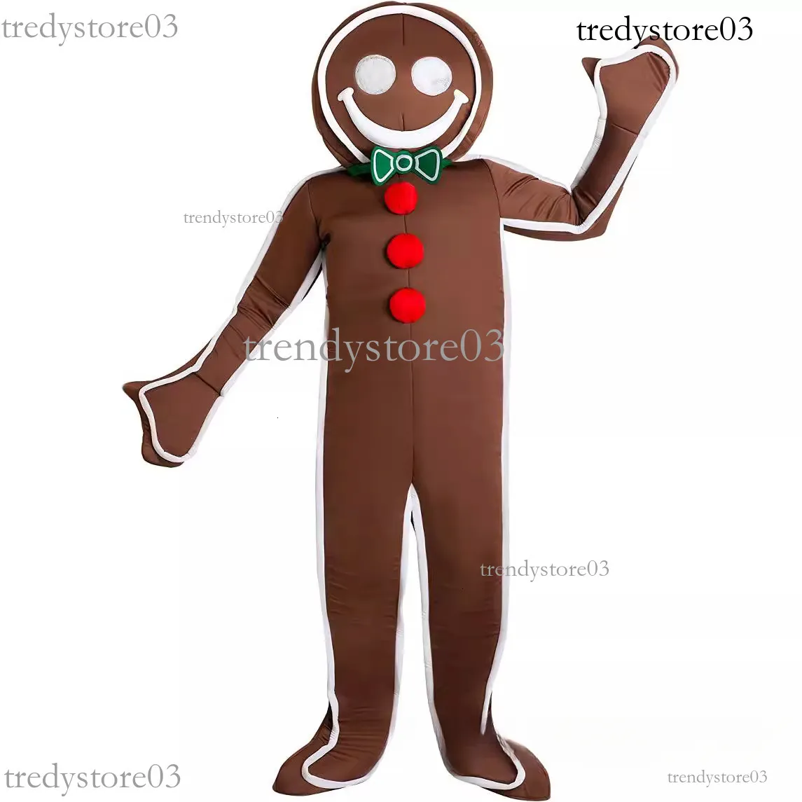2025 Popular Gingerbread Man Christmas Costume One-Piece Cosplay Set ...