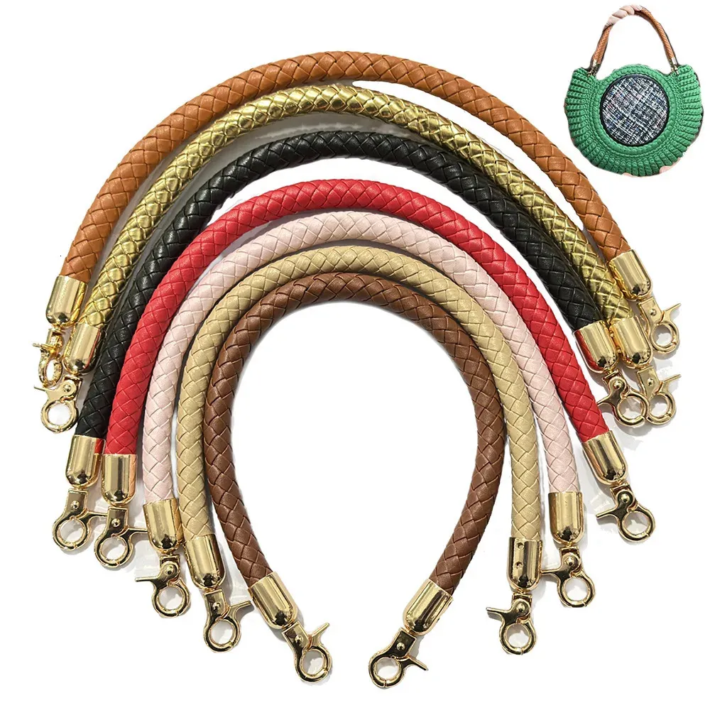 30/40/60cm Pu Leather Braided Shoulder Bag Strap Short Handles Diy ...