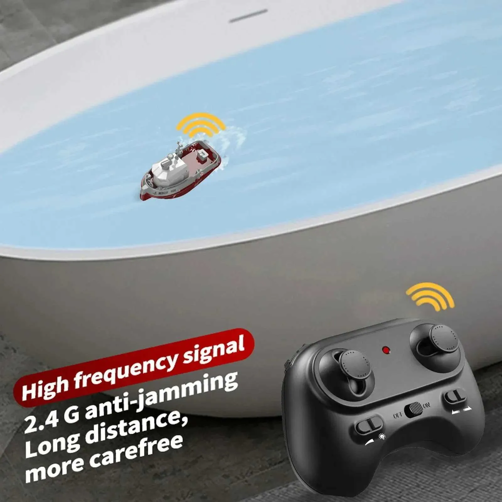 S820 RC Boat: 2.4G Wireless Electric Remote Control Tugboat Model with ...