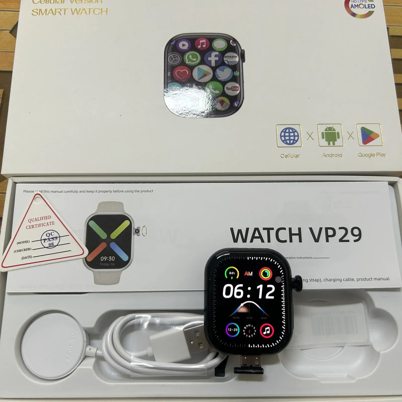 VP29 5G Android Top 5 Smartwatch With 256GB Storage, 4G/5G LTE, Sim ...