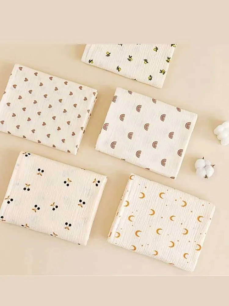 Baby Muslin Swaddle Blanket: 2-Layer Cotton Newborn Bath Towel, Summer ...