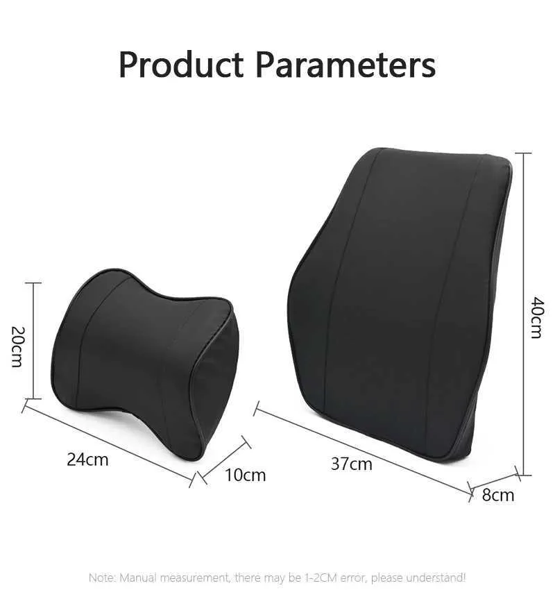 Head And Neck Pillow With Memory Cotton Waist Support For Car Supplies ...