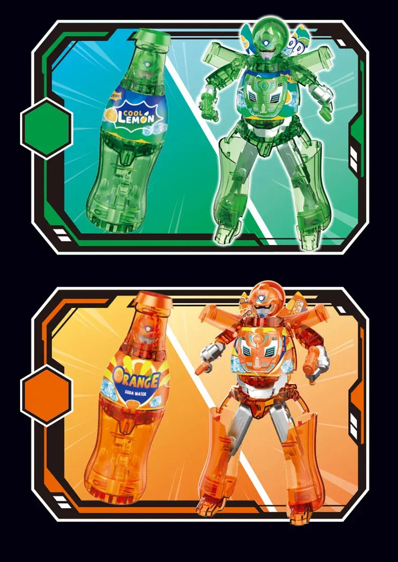 Children's Deformation Toy: Simulation Drink Cans Free Deformation ...