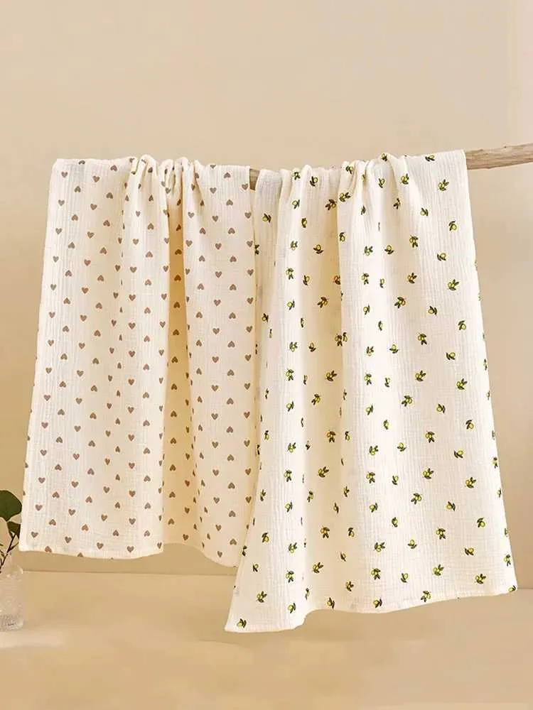 Baby Muslin Swaddle Blanket: 2-Layer Cotton Newborn Bath Towel, Summer ...