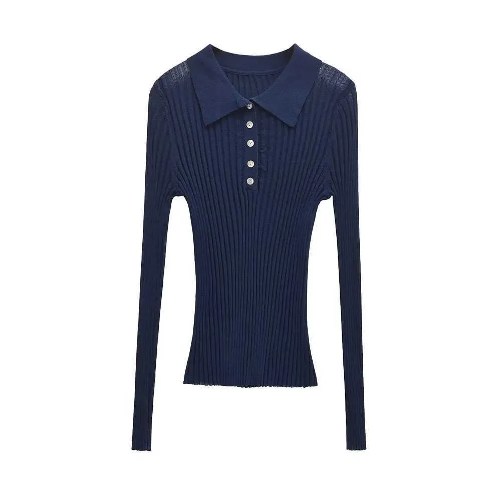 Ribbed Knit Linen Sweater with Buttons for Women Cowl Neck Long Sleeve ...