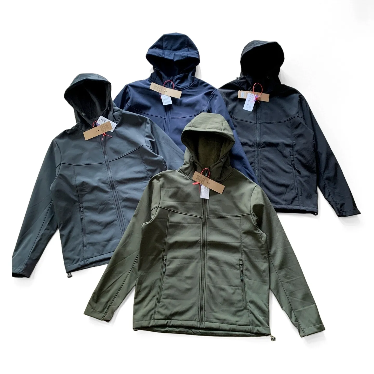 Men's Windproof Softshell Fleece Lined Hooded Patagonia Waterproof Jacket For Hiking And Camping ...