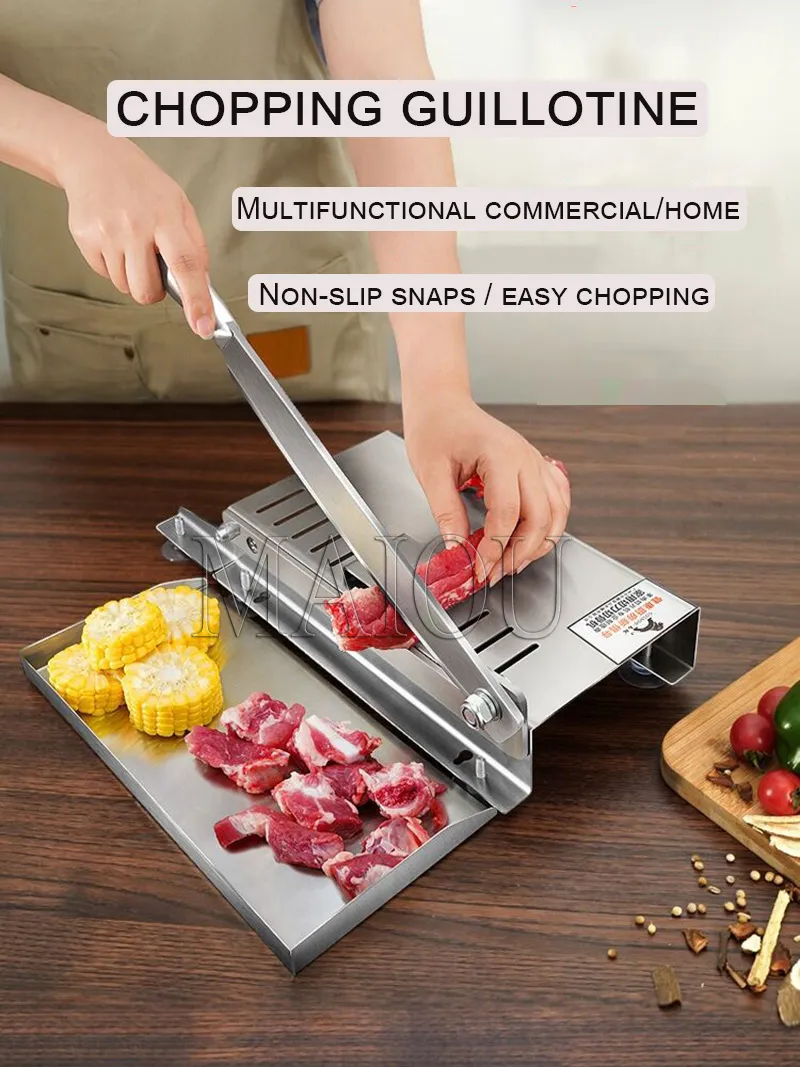 Manual Meat Slicer: Household Food Cutter Machine with Stainless Steel ...