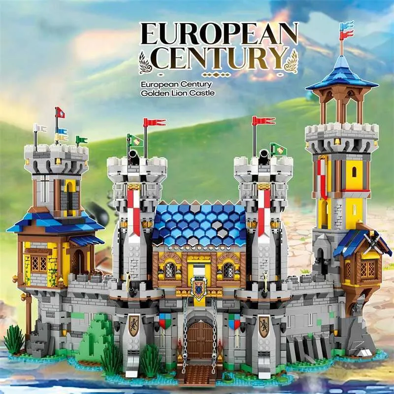 Medieval Castle Building Blocks Model, European Style City View MOC ...