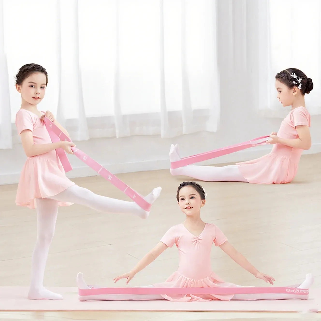 Yoga Elastic Stretch Band Resistance Rope for Fitness, Pilates, Dance ...