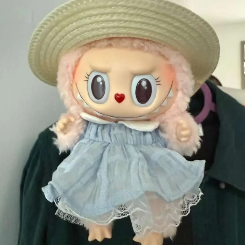 Christmas Labubu Monsters 17cm Mokoko Series Kawaii Anime Action Figure ...