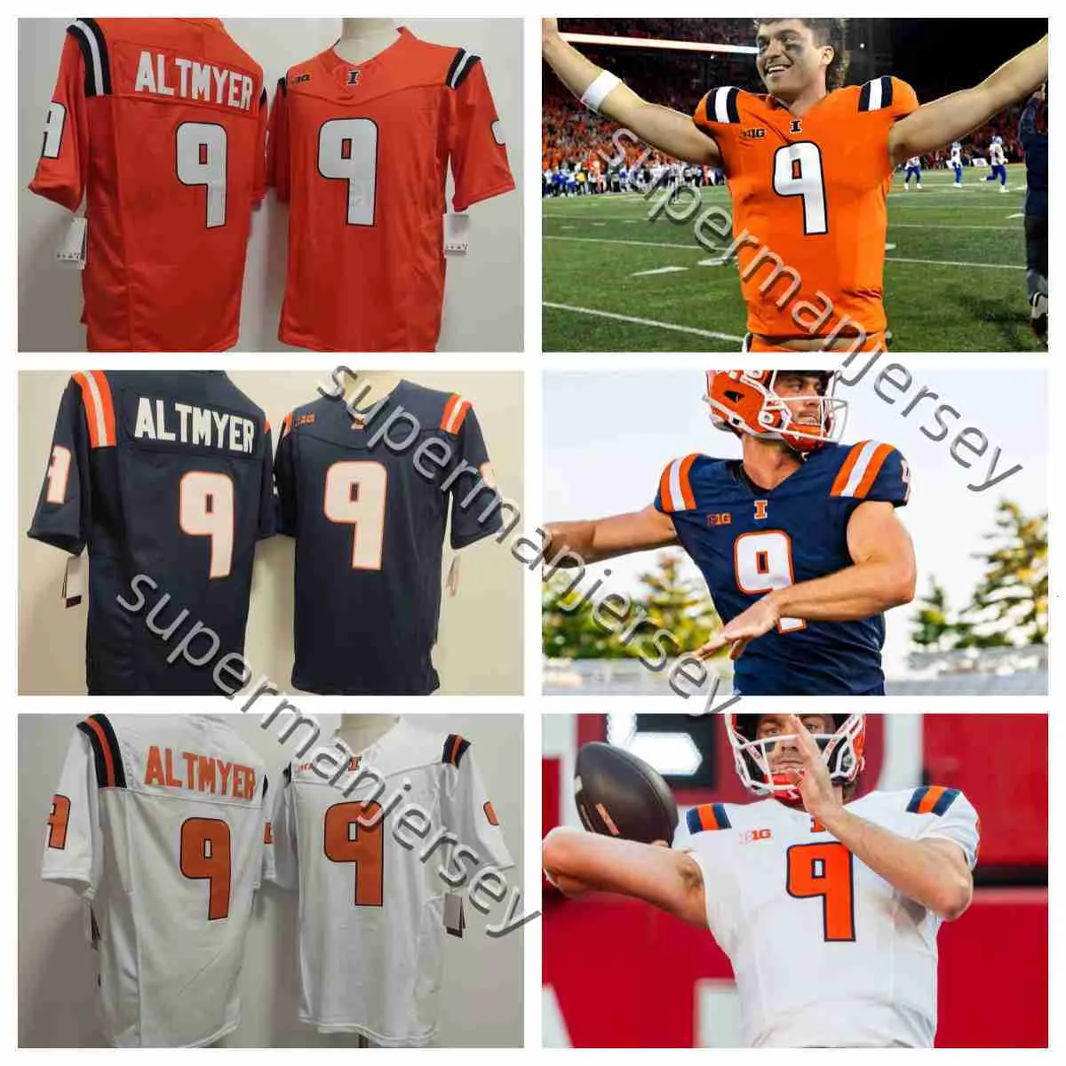 2025-2026 Illinois Fighting Illini College Football Throwback Jersey ...