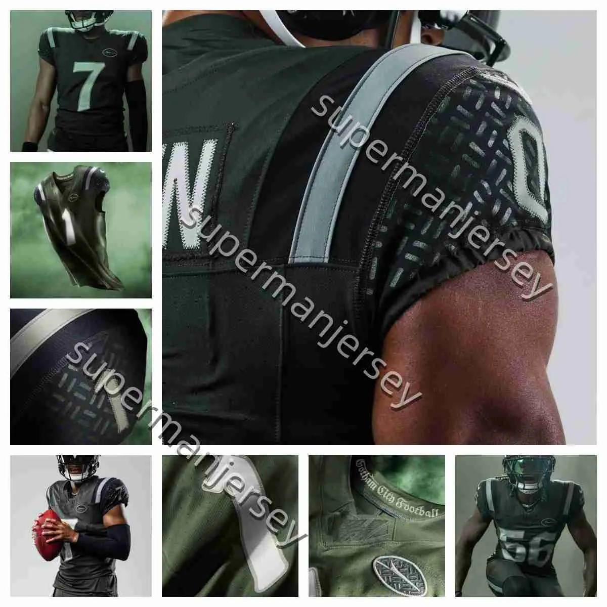 Garrett Wilson Football Jerseys Custom 2025 Jetss NFL Jerseys For ...