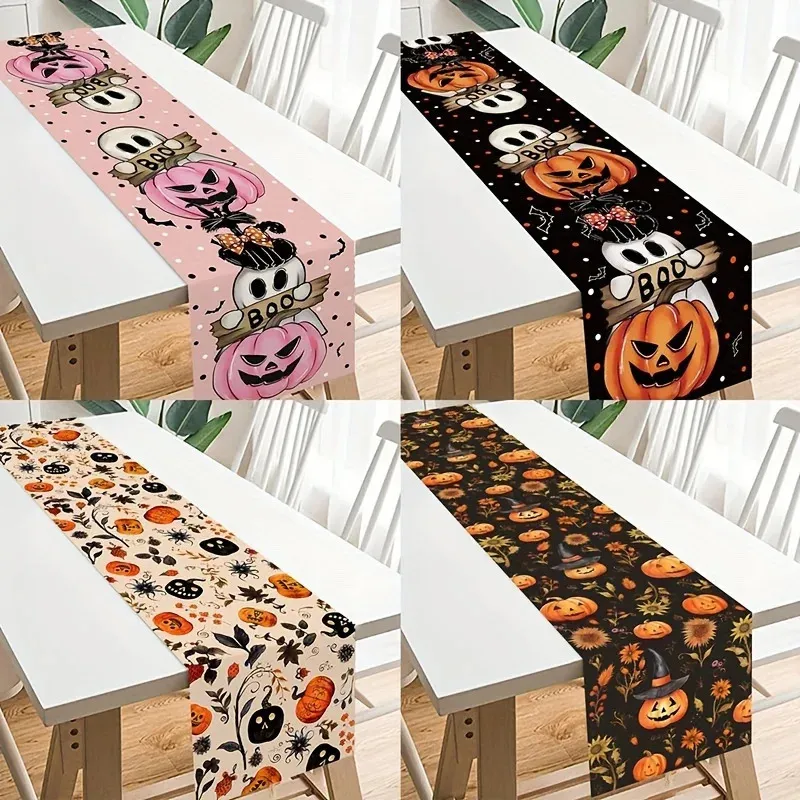 Pumpkin Skull with Autumn Leaves and Bats, Perfect for Halloween Home ...